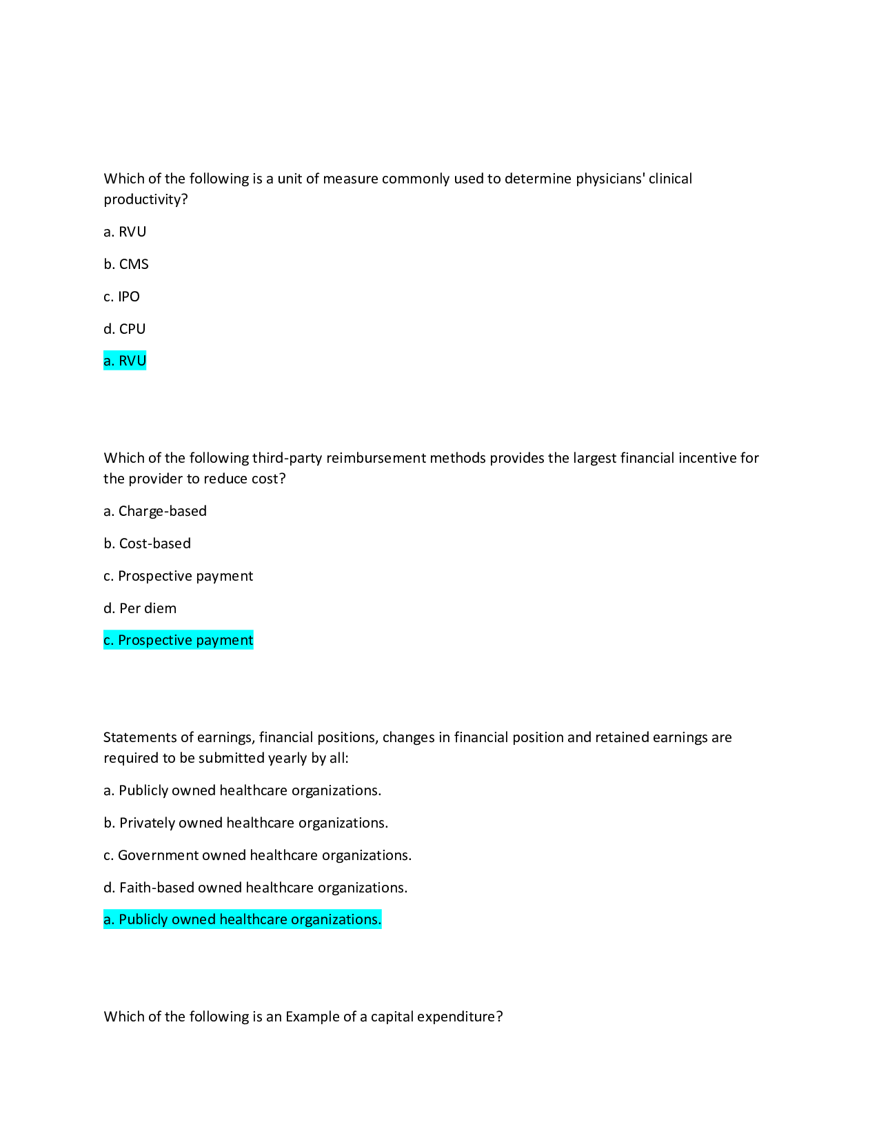 BOG Practice Exam - FACHE 2026 | 230 Questions and Answers | Verified ...