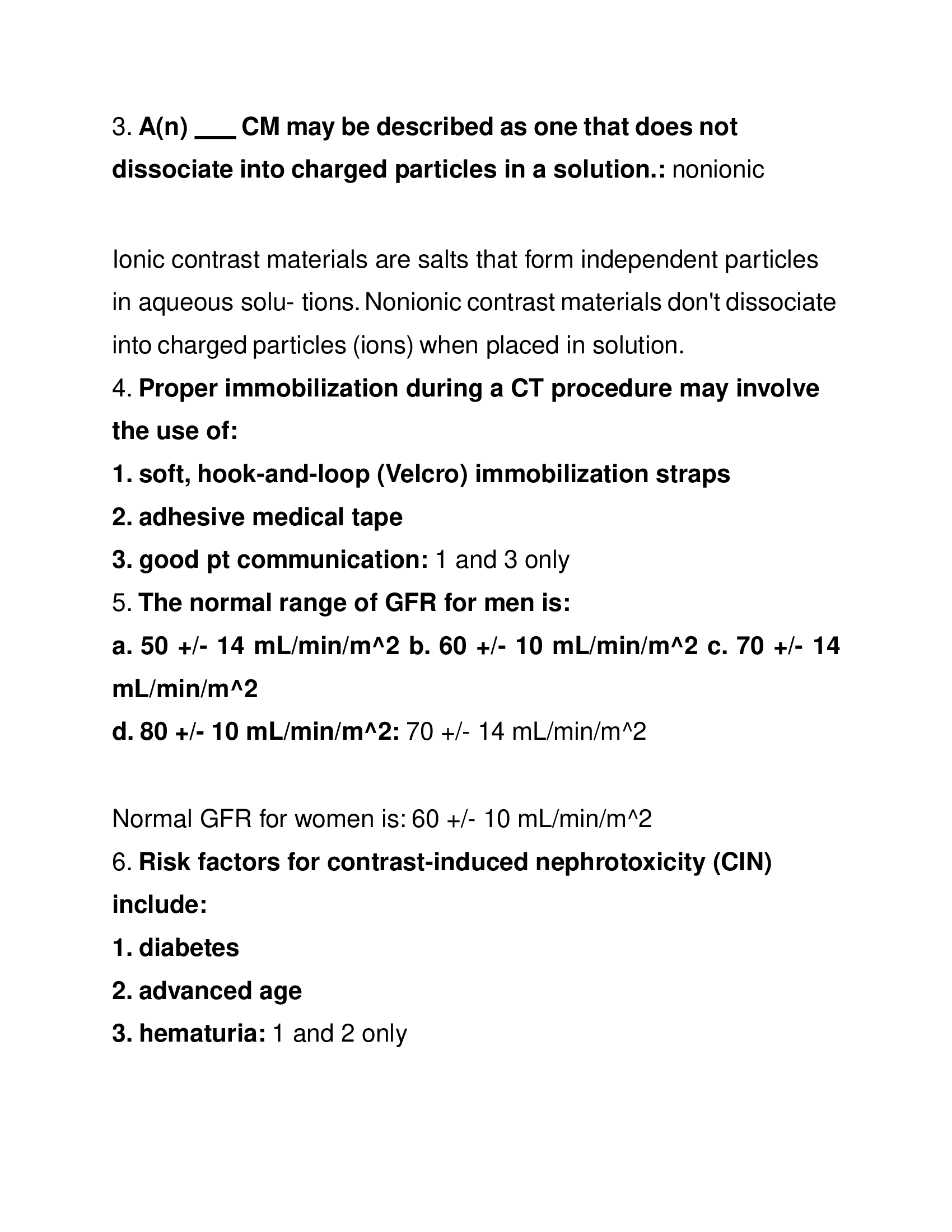 Mosby's CT Registry Review 3rd Edition Practice Exam 3 Questions and ...