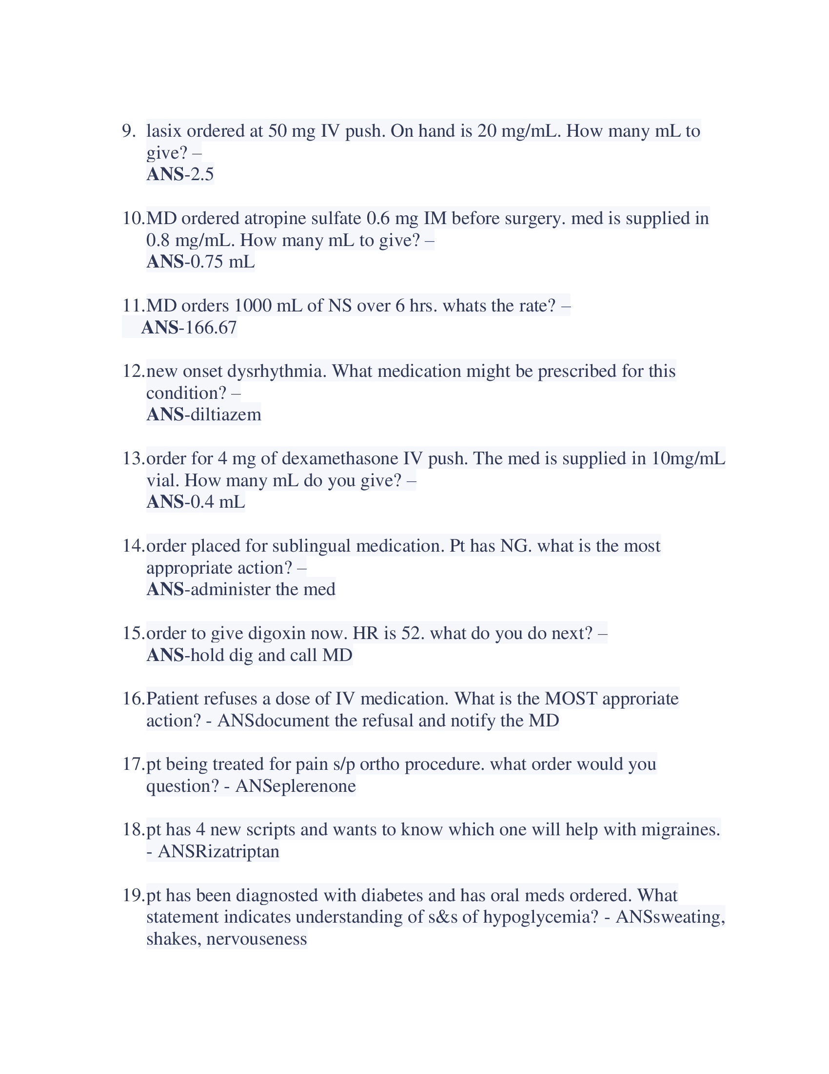 RN PHARMACOLOGY EXAM QUESTIONS WITH VERIFIED DETAILED ANSWERS A RELIAS ...