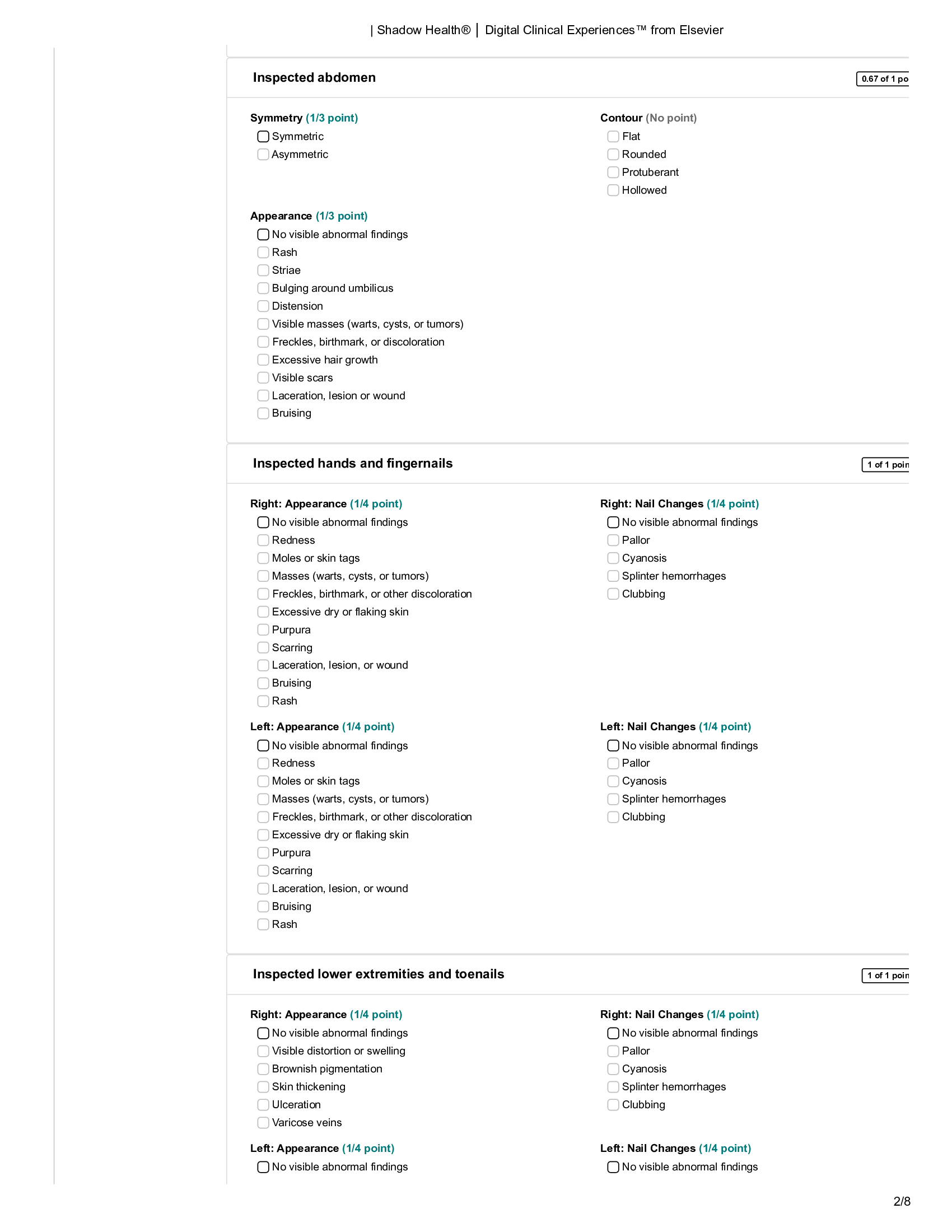 Brian Foster | Objective | Focused Exam: Chest Pain Results / Shadow ...